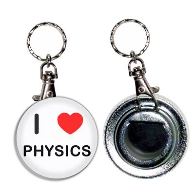 Heart Physics I Love Heart Bottle Opener Round Key Ring (55mm) | eBay