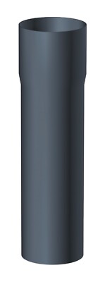 Fallrohr DN 100 mit Muffe Länge 2 Meter Aluminium anthrazit für System ...
