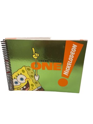 RARE 2001 NICKELODEON SPONGEBOB SPIRAL NOTEBOOK- EMPLOYEE STAFF OFFICE ...