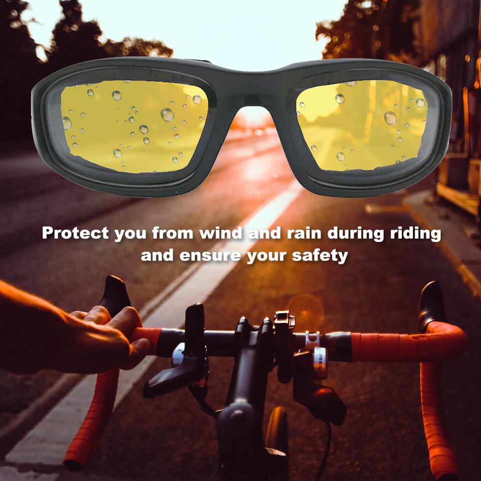 Motorcycle Riding Glasses Men's Sunglasses UV400 Sport Shield Goggles ...