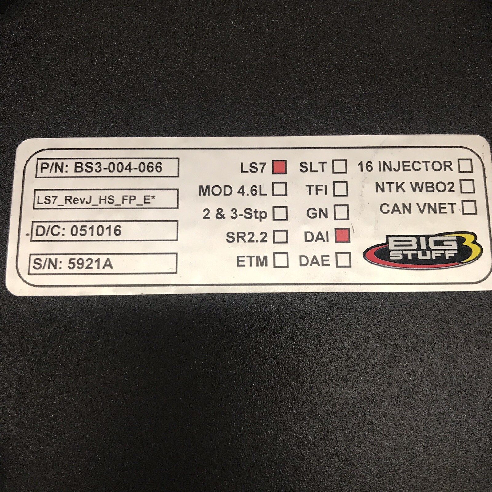 Big Stuff 3 LS7 Ls1 Ls Efi Ecu Data Logging | eBay