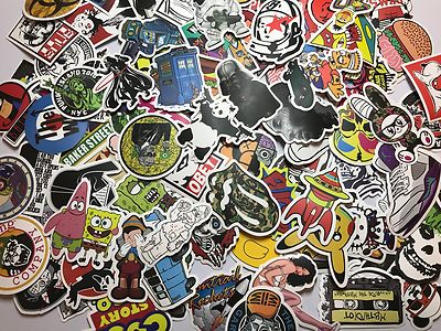 200 Skateboard Stickers bomb Vinyl Laptop Luggage Decals Dope Sticker ...