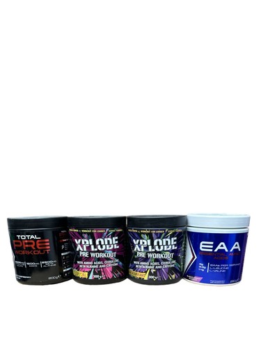 SCI-MX Workout Bundle - Total Pre Workout, 2x Xplode + Amino Acids ...