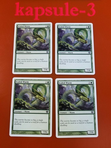 4x Scaled Wurm | 9th Edition | MTG Magic Cards | eBay