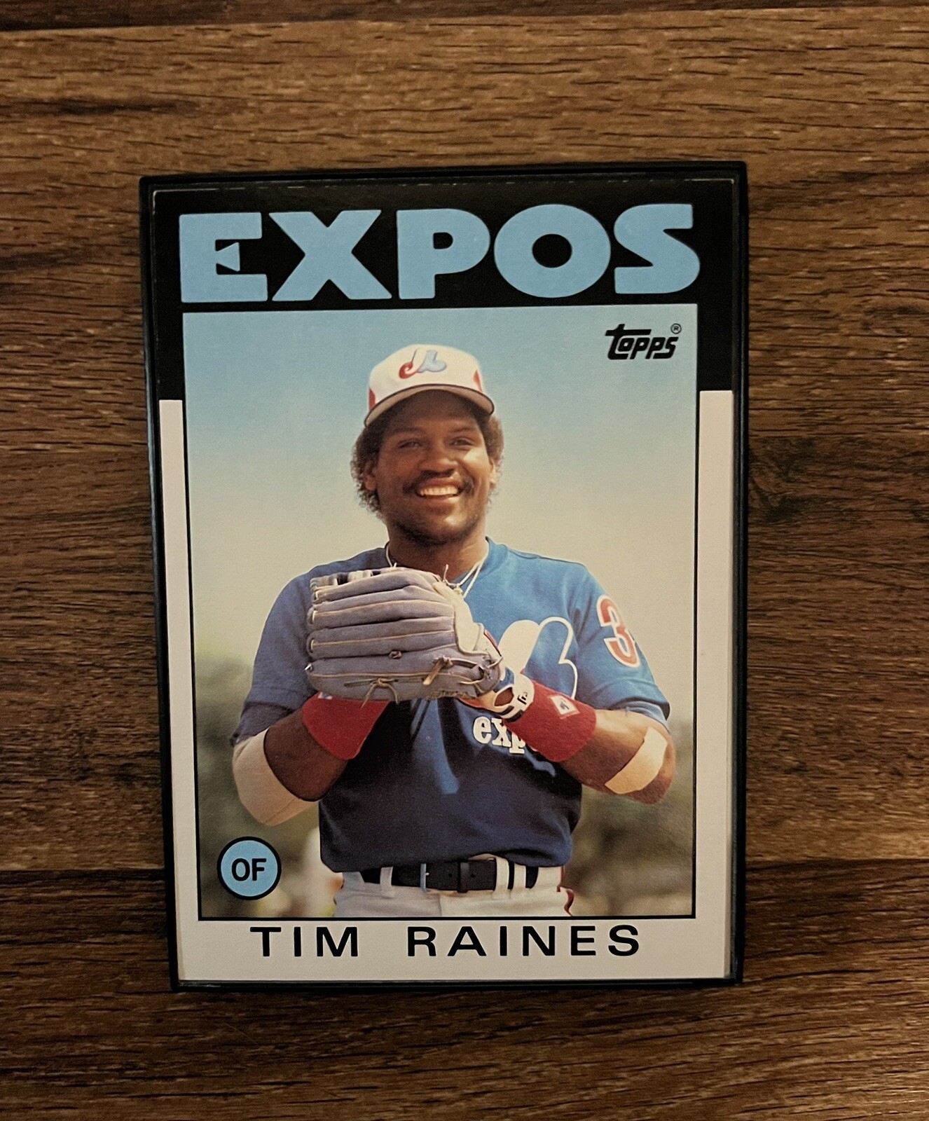 1986 Topps Montreal Expos Tim “Rock” Raines Card (Jumbo 5 x 7) FRAMED | eBay