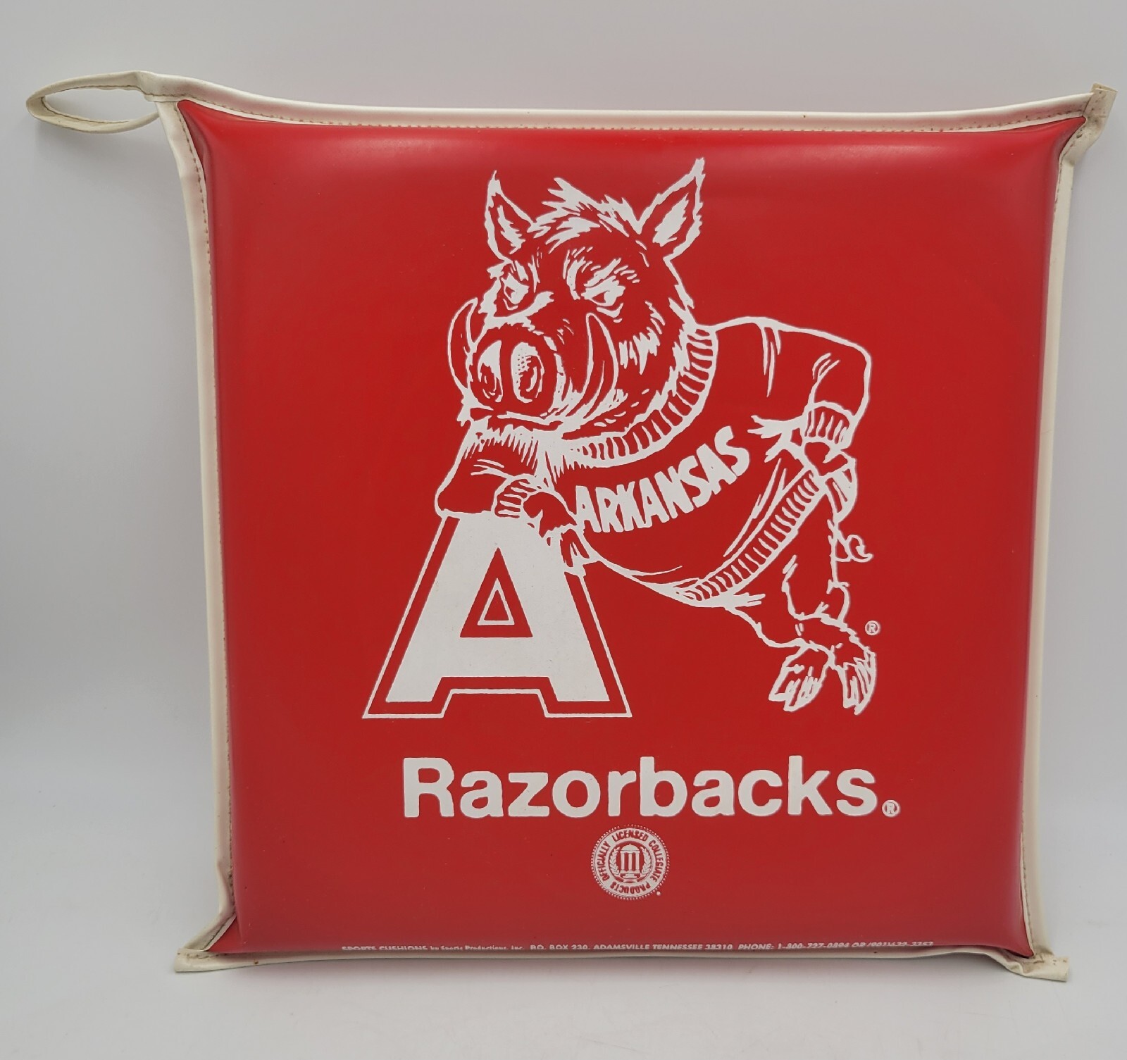 1970's (80's?) Vintage Arkansas Razorbacks Hogs Sadium Padded Seat ...