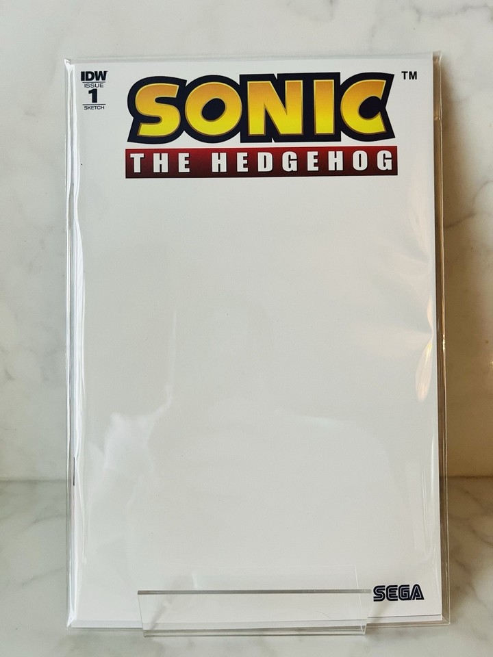 Sonic The Hedgehog (IDW Comics) - Issue #1 Sketch Edition Cardstock ...