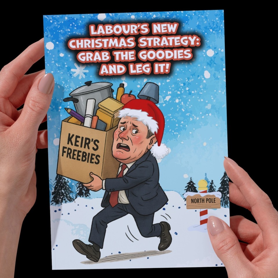 Funny Keir Starmer Political Christmas CARD For Him Her Man Woman ...