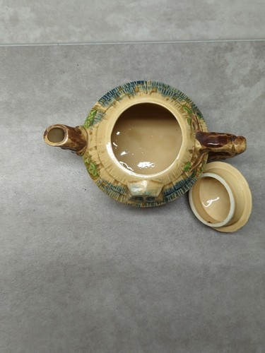 Vintage Cottage Teapot Beswick Ware Thatched Roof Hand Painted | eBay