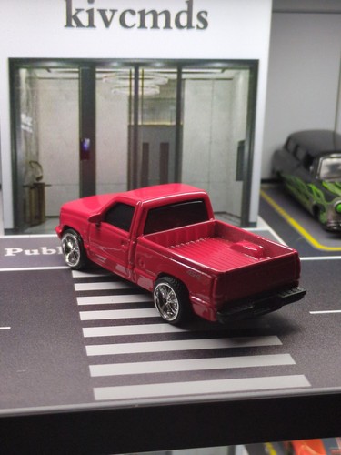 🔥 Custom Maisto Fresh Metal '93 Chevy 454 SS Red Truck OBS Real Riders ...
