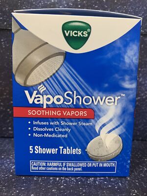 Vicks Vapo Shower Soothing Vapors 5 Shower Tablets - FREE SHIPPING ...