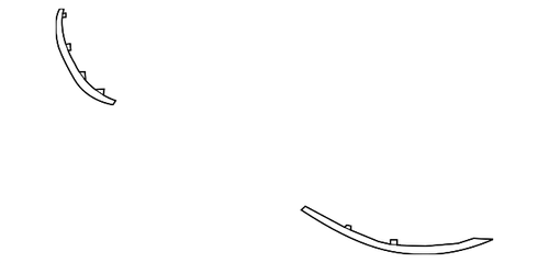 Genuine Nissan 2019-2024 Nissan Murano - Lower Molding 62074-9UF0A | eBay