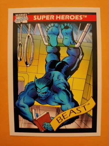 1990 Impel Marvel Universe Series 1 The Beast #46 Comic Book Trading ...