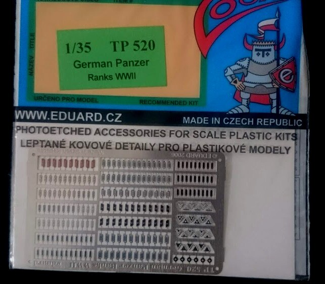 Eduard 1/35 German Panzer Ranks WW2 | eBay