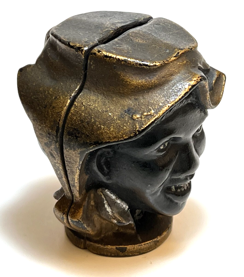 ANTIQUE CAST IRON STILL BANK TWO FACED BOY A.C. WILLIAMS -GOOD PAINT | eBay
