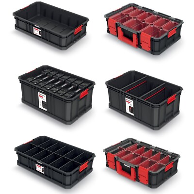 Workshop Tool Storage Box Modular Stackable Mobile Compartment DIY ...