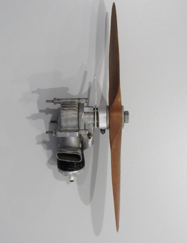 Vintage RC Ohlsson Rice Gas Airplane Engine w 8.8" Top Flite Wood ...
