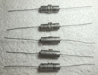 Qty(5) Cornell CP10 .056uf 400VDC Paper Dielectric Military Capacitors ...