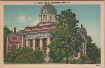 Postcard Grady County Courthouse Cairo GA Georgia | eBay