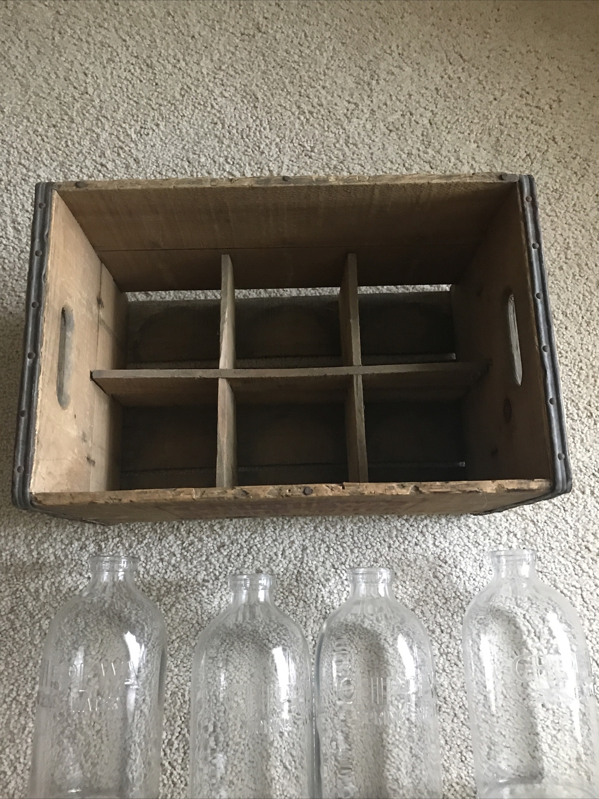 Rare Complete Lot Of Chippewa Spring Water Bottles With Case Minn ...