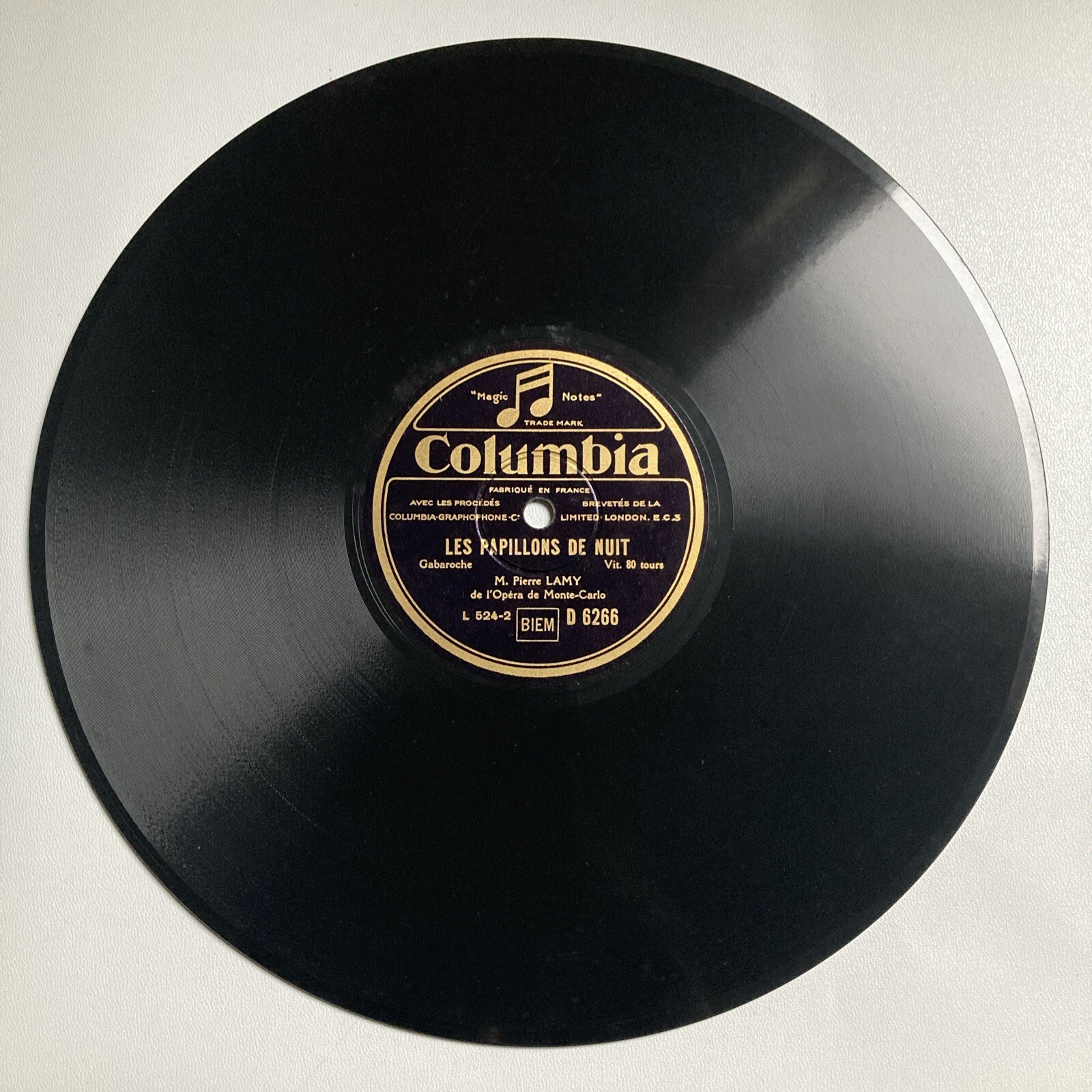 .78t Lamy Nuits Napolitaines Papillons De Nuit D6266 Columbia 80rpm | eBay