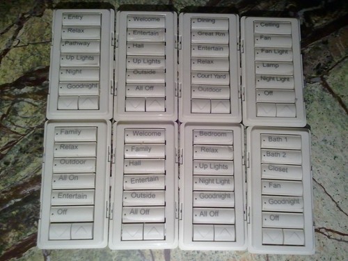 NEW Lutron RA2 RA3 Hybrid Keypad + Color Choice Button Kit RRD-HN6BRL ...