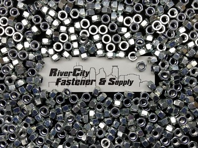 (10) M12x1.0 Fine Thread Nylon Insert Lock / Stop Nut 12mm Grade 8.8 ...