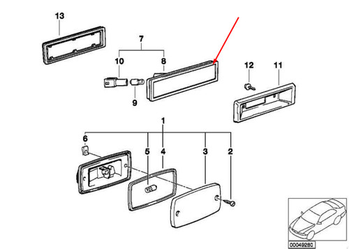 NEW BMW 5 E34 FRONT LEFT MARKER LIGHT 63141377849 1377849 OEM NO DUTY ...