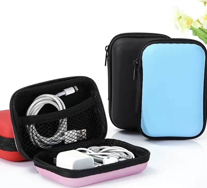 USB Cable Travel Bag Electronic Zip Organizer Pouch Charger Storage ...