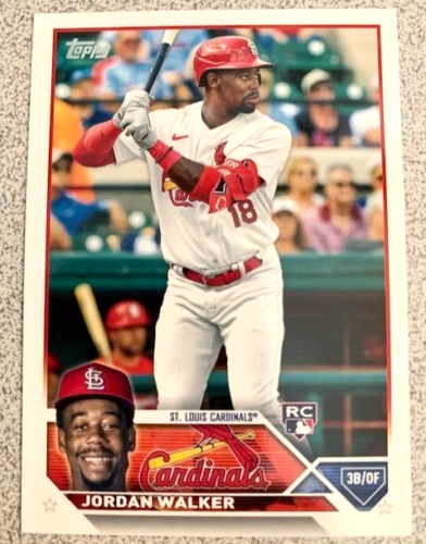 2023 Topps Jordan Walker rookie card #344 St. Louis Cardinals 1.00 ...