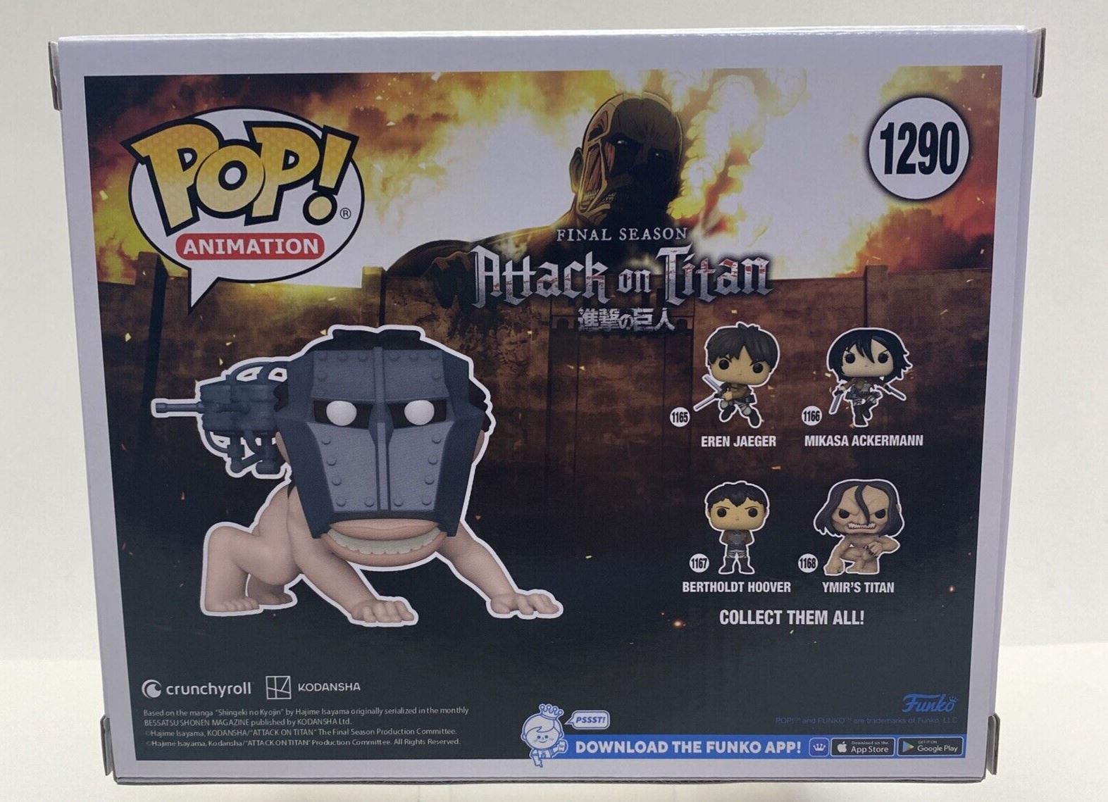 Attack on Titan (AOT) Specialty Series Cart Titan 6-Inch Funko Pop ...