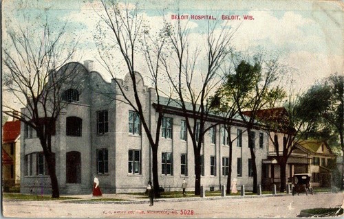 1909. BELOIT HOSPITAL. BELOIT, WISCONSIN. POSTCARD. TM23 | eBay