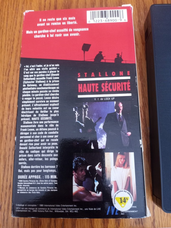 Haute Sécurité Vf Lock Up Rare Vhs French Ntsc | eBay