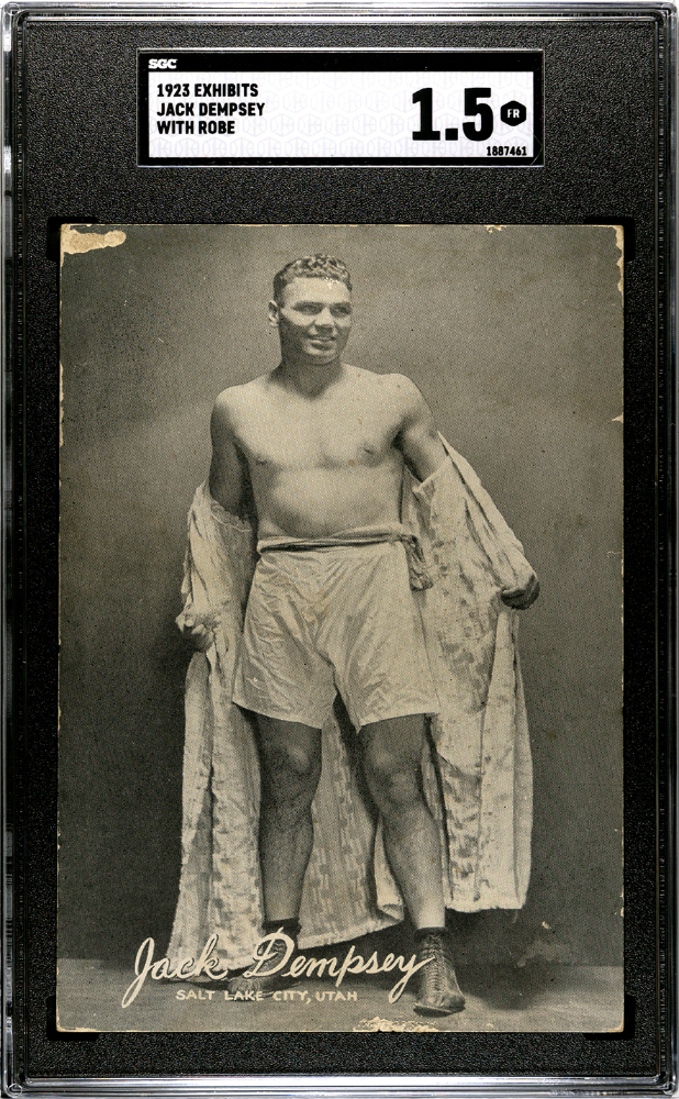 1923 Exhibits Jack Dempsey With Robe SGC 1.5 **Clean Postcard Back** | eBay