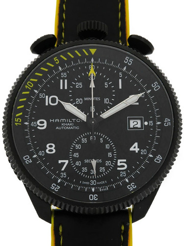 Hamilton Khaki Aviation Takeoff H76786733 Men's 47mm Automatic Rubber # ...