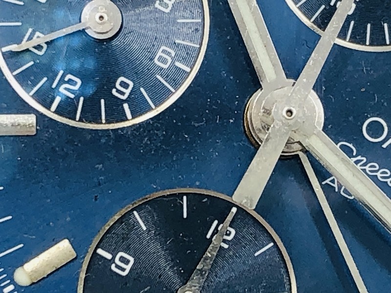 OMEGA Men's SPEEDMASTER 3523.80 Automatic Watch Blue Chronograph Triple ...