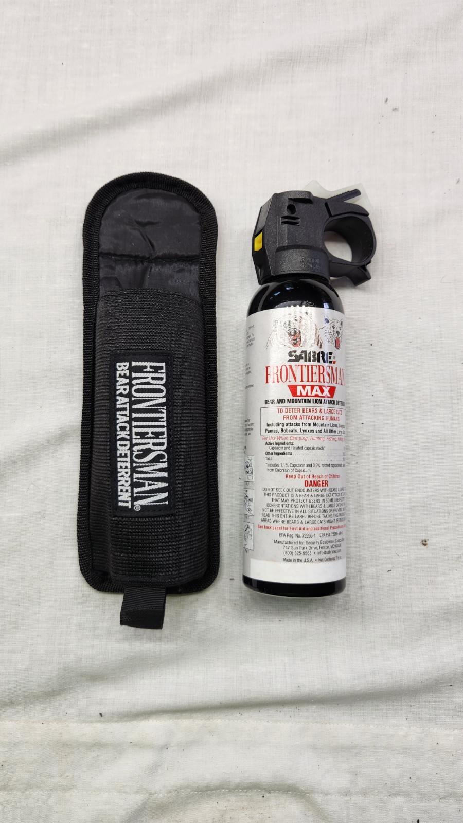 7.9 oz. Bear Spray & Mountain Lion Spray with Belt Holster | eBay