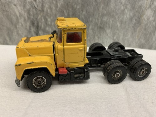 Vintage Corgi Major 1106 Mack Truck Black & Yellow Cab Only 1973 | eBay