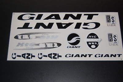 Giant XTC SE1 Stickers Black, White& Silver. | eBay