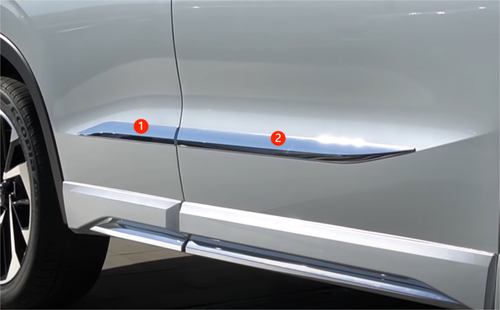 Chrome Door Side Body Molding Cover Trim For 2022-2025 Mitsubishi ...