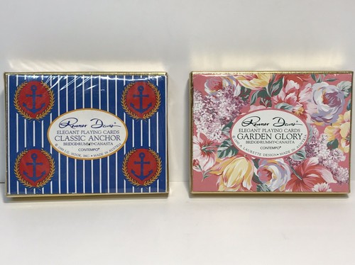 Renner Davis Playing Cards-Classic Anchor 1989,Garden Glory 1990 NEW | eBay