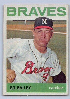 1964 ED BAILEY - Topps Baseball Card # 437 - MILWAUKEE BRAVES - (HIGH ...