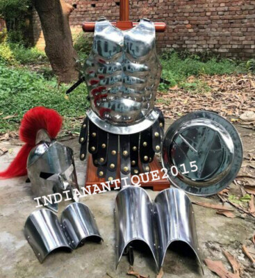 Medieval Body Muscle Armor Jacket Set With Arm Leg Guard & Shield ...