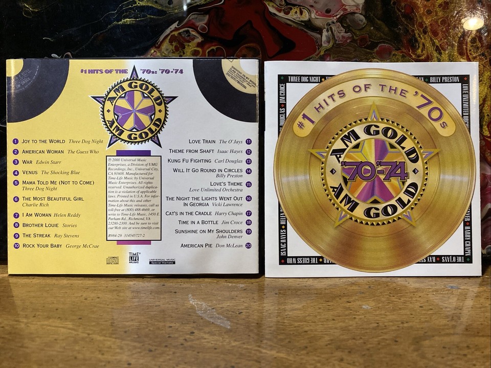 TIME LIFE AM GOLD: #1 HITS OF THE '70S '70-'74 CD! 20 TRACKS W/JIM ...