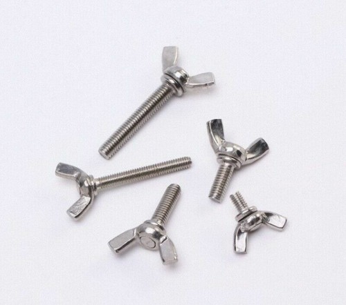 304 Stainless Steel M3 M4 M5 M6 M8 M10 Wing Thumb Screws Bolts Select ...