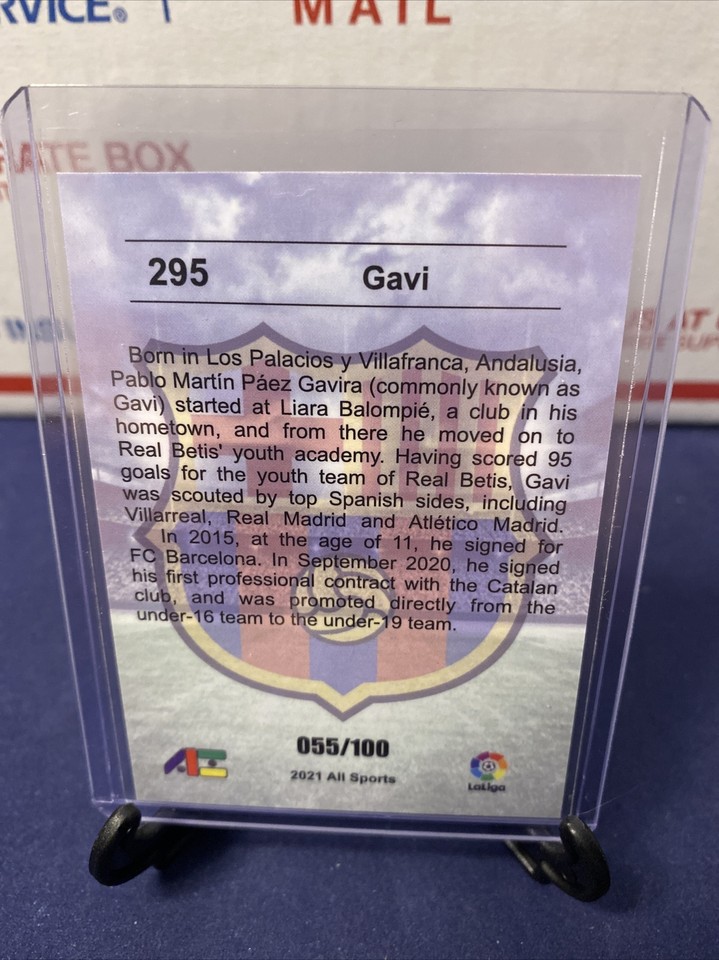 2020-21 ALL SPORTS 295 GAVI PURPLE RC ROOKIE CARD #D 55/100 - T03 | eBay