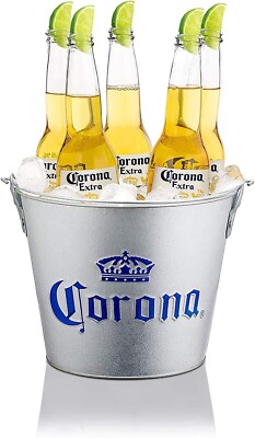 Corona Galvanized Beer Bucket - Corona Beer Bucket - Galvanized Pail ...