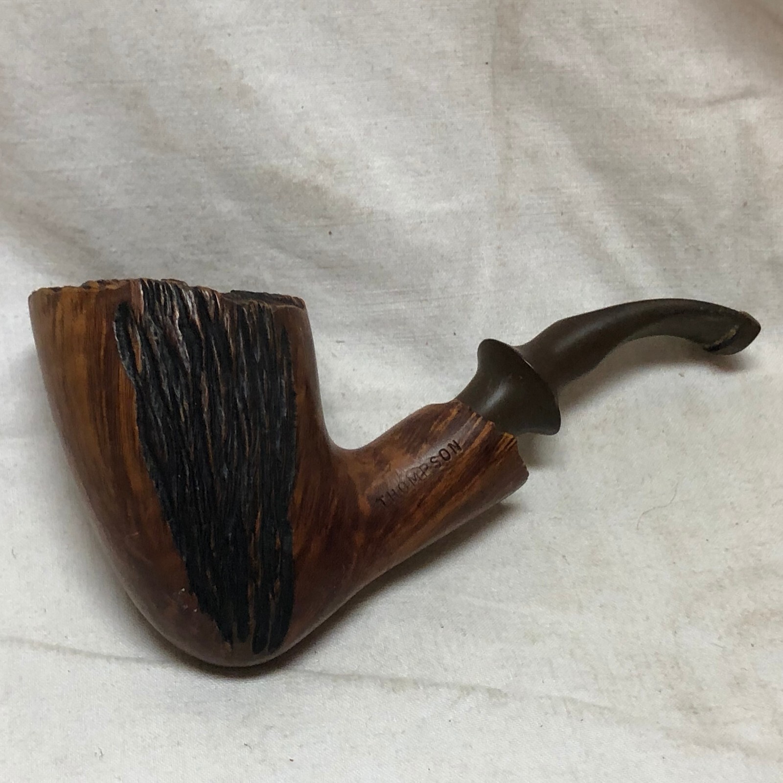 Vintage Estate Pipe Smoking Thompson Ornate Design | eBay