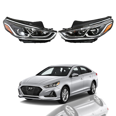 For 2018 2019 Hyundai Sonata Halogen Headlight Assembly w/ Bulb Left ...