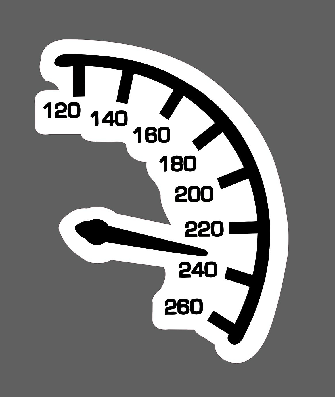Speedometer Sticker Race Speed Waterproof | eBay